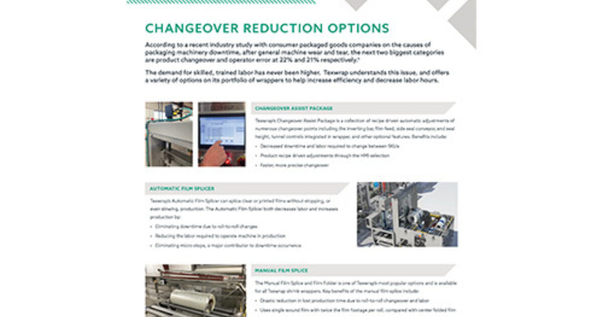 Texwrap Changeover Reduction Options | Texwrap